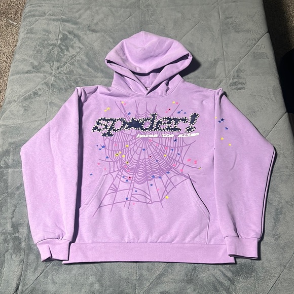 Sp5der | Shirts | Sp5der Hoodie Acai Purple Spider Worldwide | Poshmark